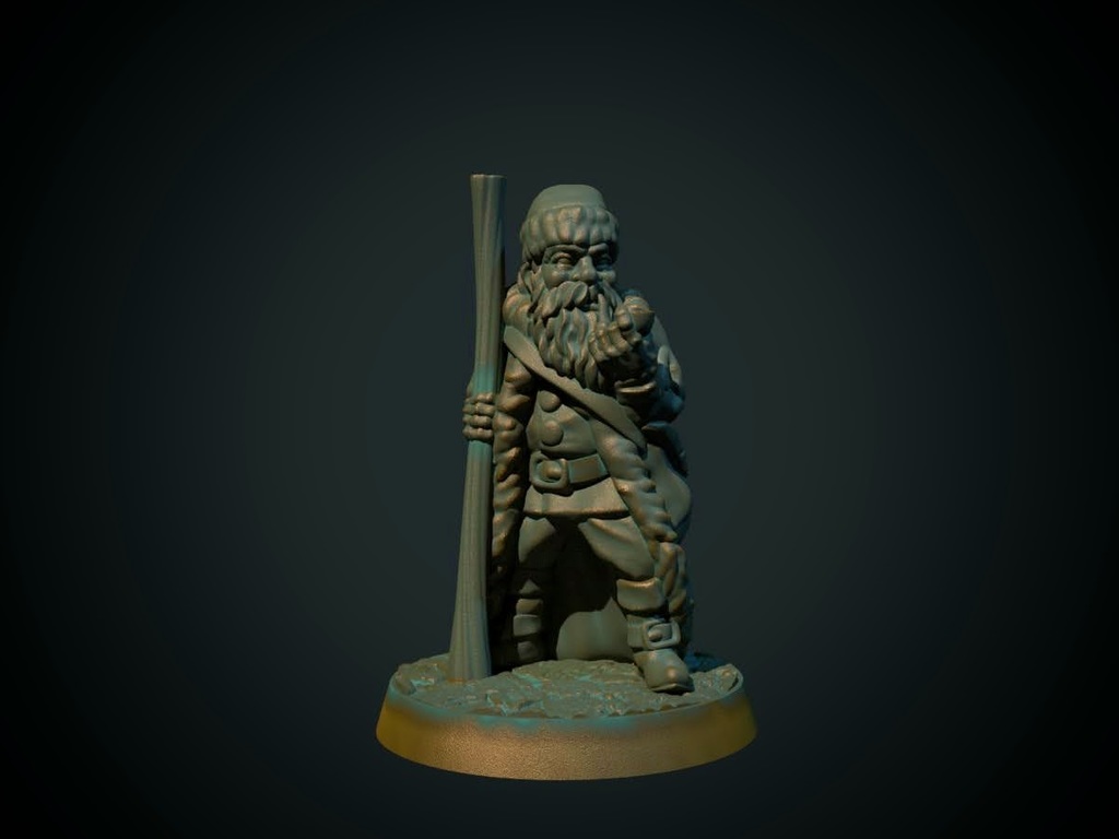 Santa/traveller 28mm (supportless, FDM friendly) by Brite Minis ...