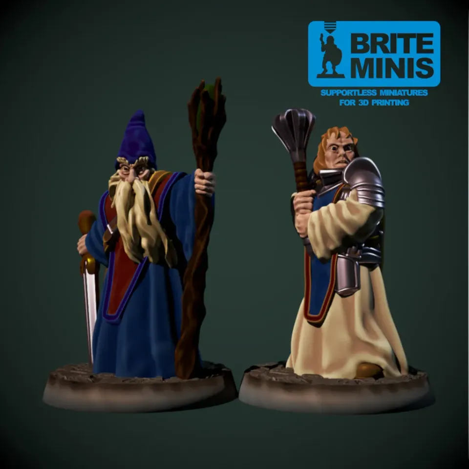 Cleric 28mm (supportless, FDM friendly) by Brite Minis | Download free ...