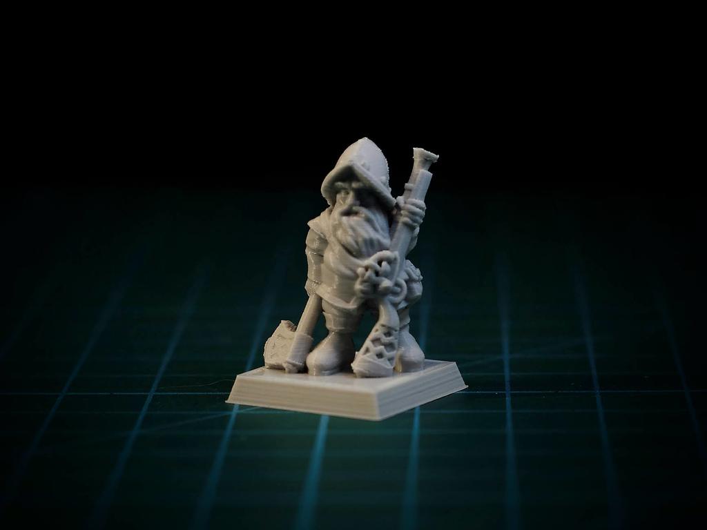 Dwarf rifleman 28mm (supportless, FDM friendly) by Brite Minis ...