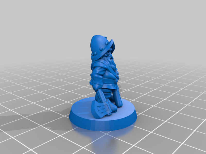 Dwarf rifleman 28mm (supportless, FDM friendly) by Brite Minis ...
