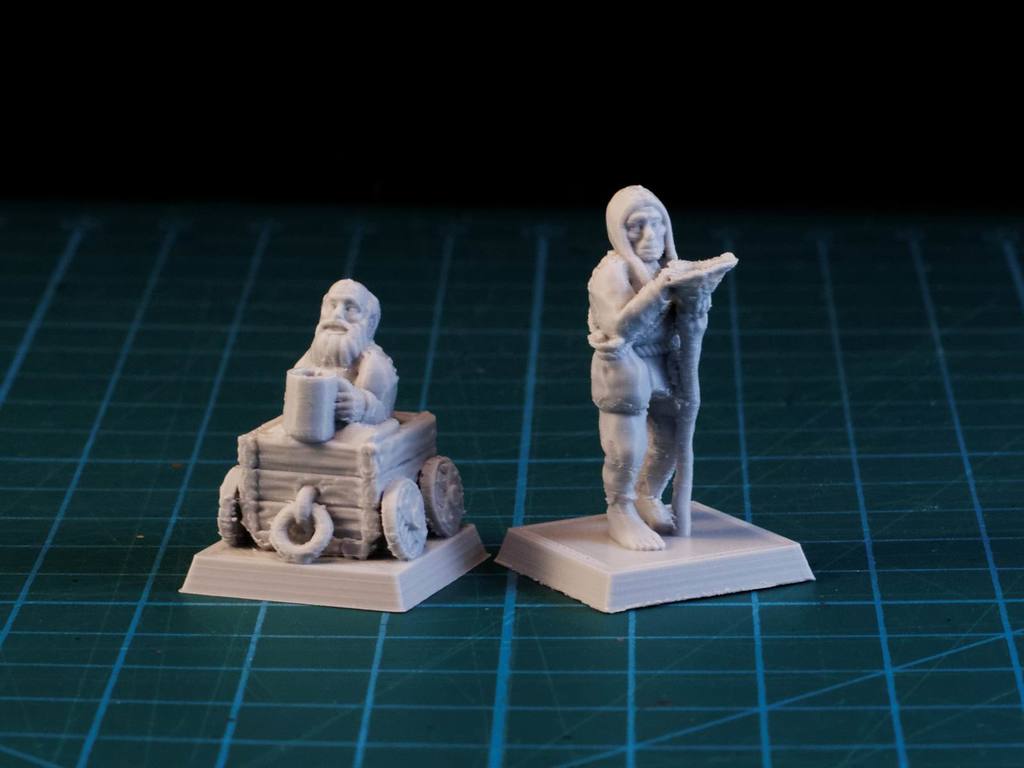 Beggar 28mm (supportless, FDM friendly) par Brite Minis | Téléchargez ...