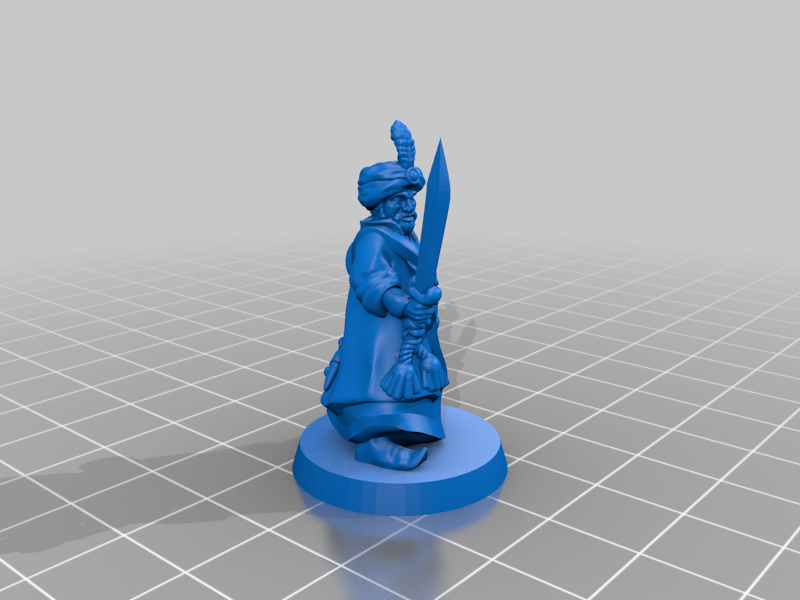 Sultan 28mm (No supports, FDM friendly) by Brite Minis | Download free ...