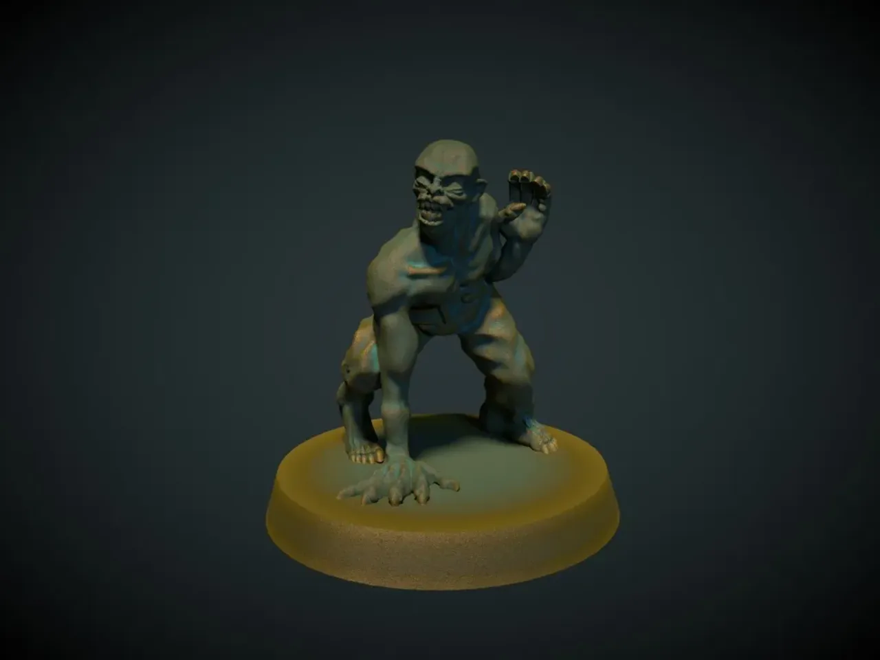 Ghoul 28mm (no supports needed) by Brite Minis | Download free STL ...