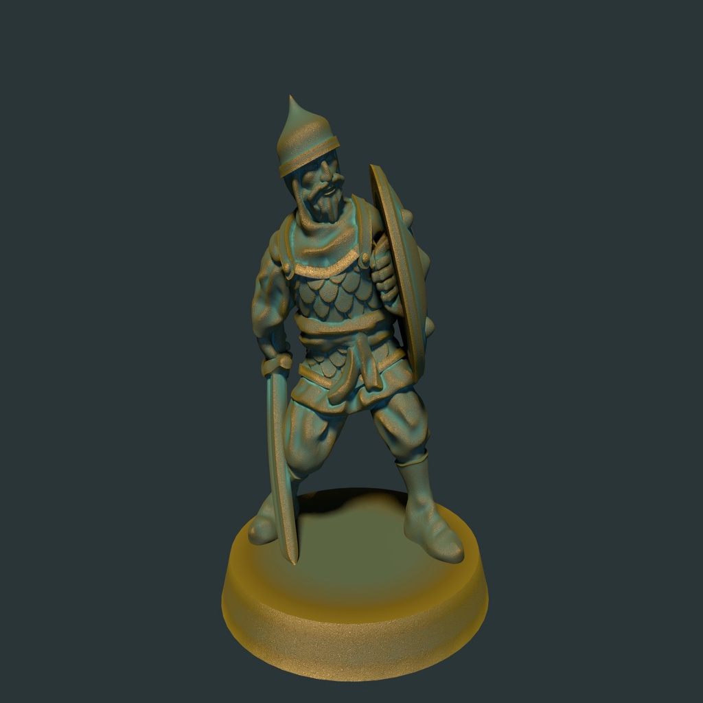 Saracen 28mm (no supports needed) by Brite Minis | Download free STL ...