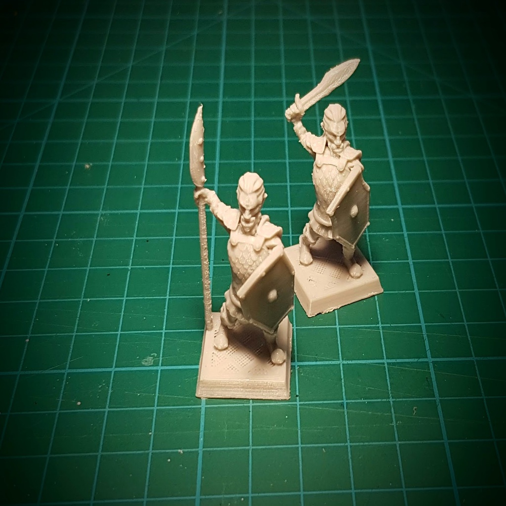 Hobgoblin halberdier/spearman 28mm (No supports needed) by Brite Minis ...