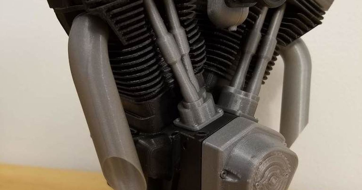 Harley Evolution Engine - Resized and Accessorized by evanphi ...