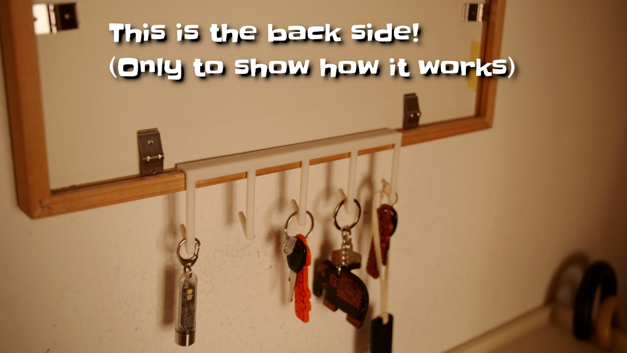 Picture frame attached key hooks by Makkuro | Download free STL model ...