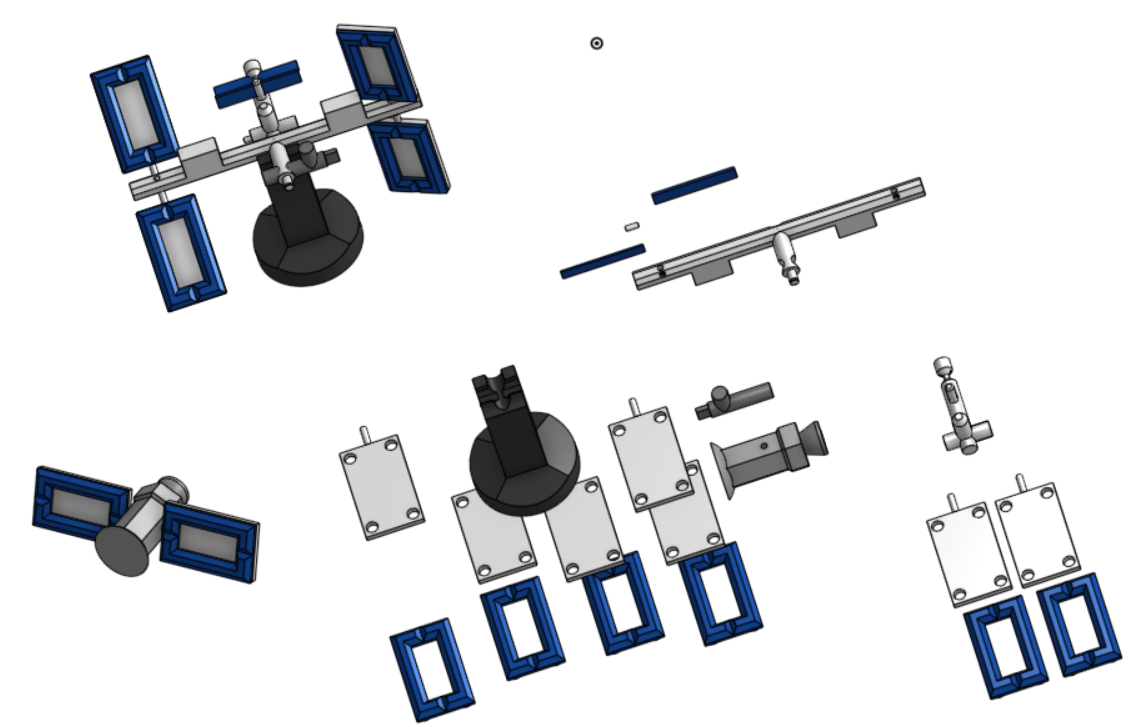 ISS cadre avec satellite by Glork11 | Download free STL model ...