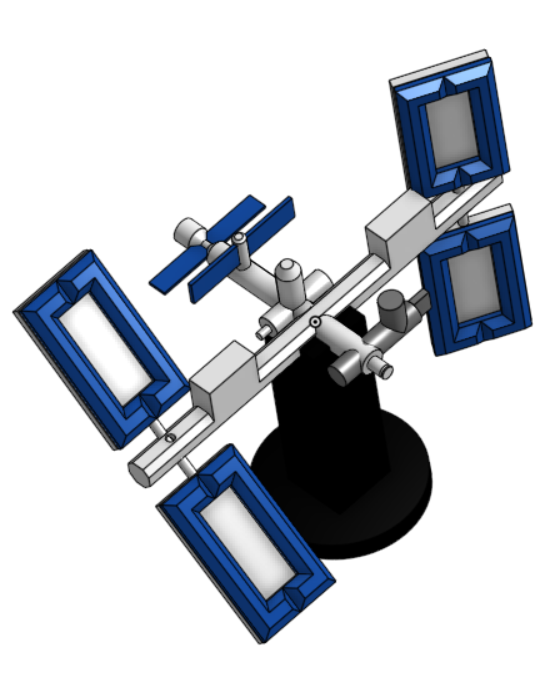 ISS cadre avec satellite by Glork11 | Download free STL model ...