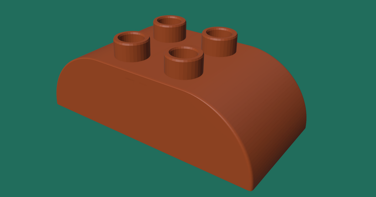 🧱 Lego Duplo bevelled brick Easy print by sh | Download free STL model ...