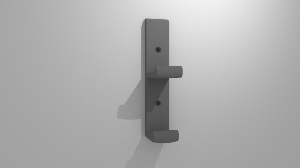 Double hook wall by Zouïguy | Download free STL model | Printables.com