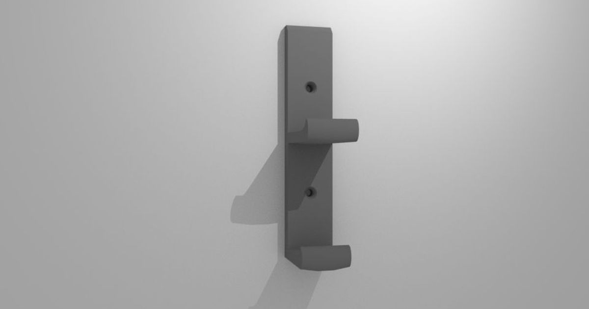 Double hook wall by Zouïguy | Download free STL model | Printables.com