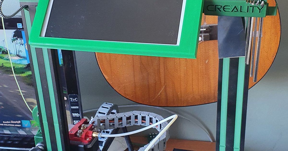 Tablet mount for ender 3v2 by Sezon | Download free STL model ...