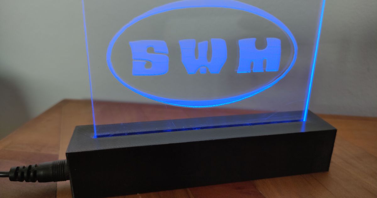 Picture frame LED-strip lamp (fully 3D printable) by HDJG | Download ...