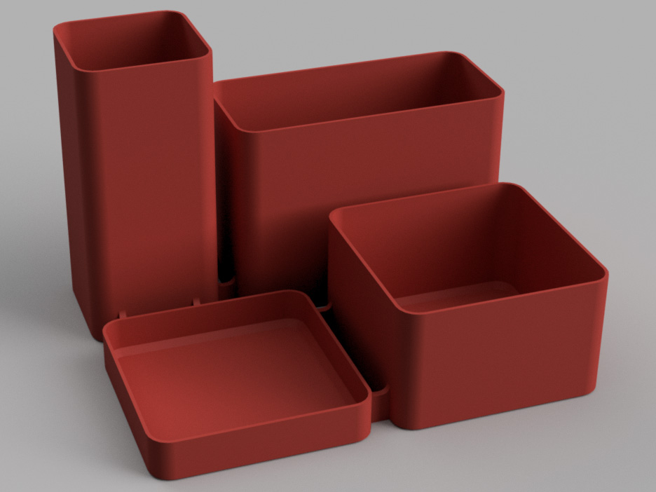 Small Desk Organizer by Golem72 | Download free STL model | Printables.com