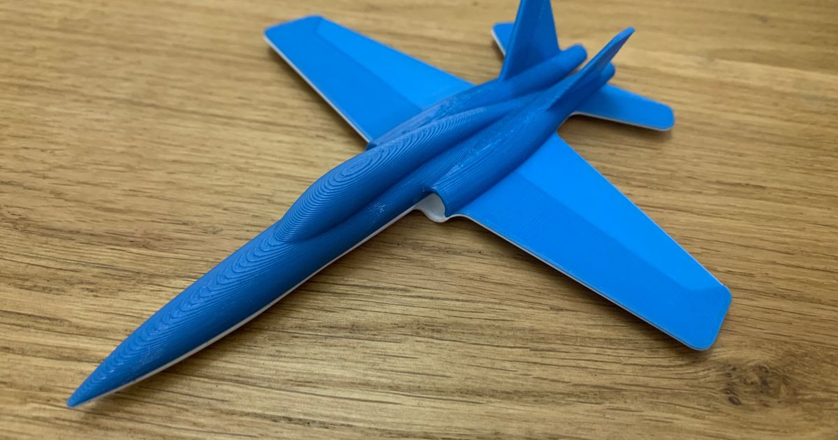 Fighter Jet v2 von Edis S. | Kostenloses STL-Modell herunterladen ...