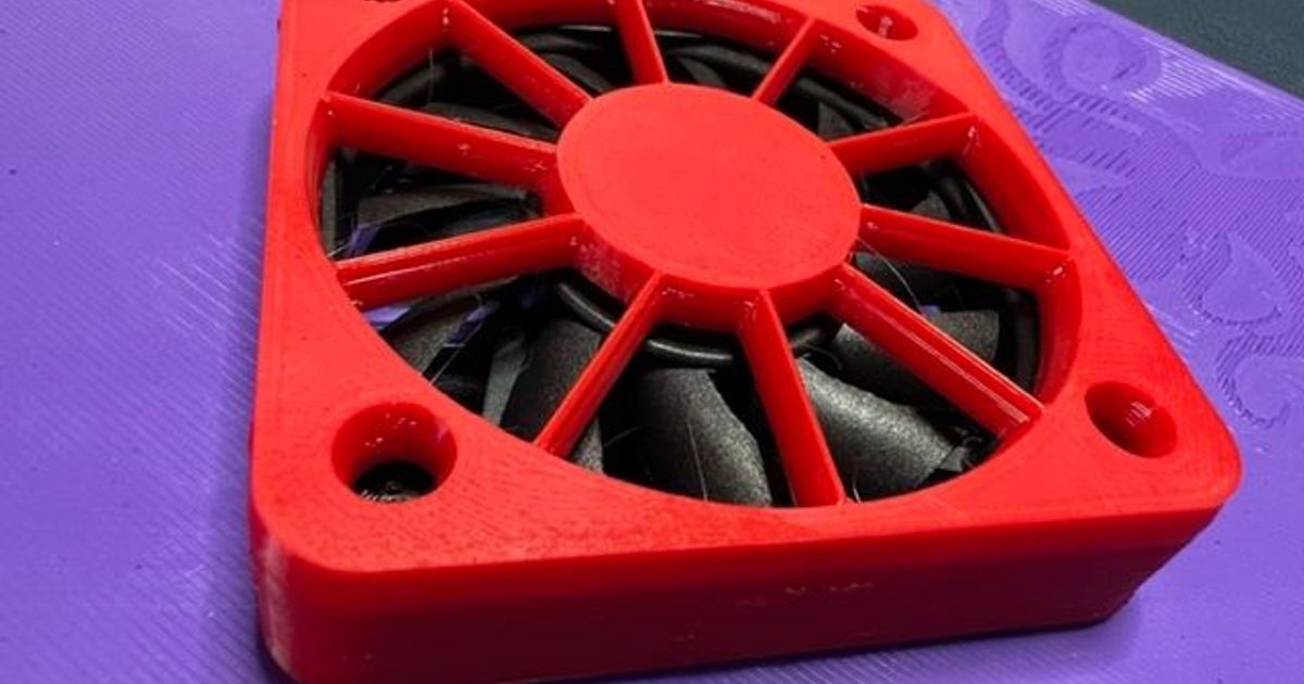 60mm x 10mm fan shroud protector by ted.gaunt | Download free STL model ...