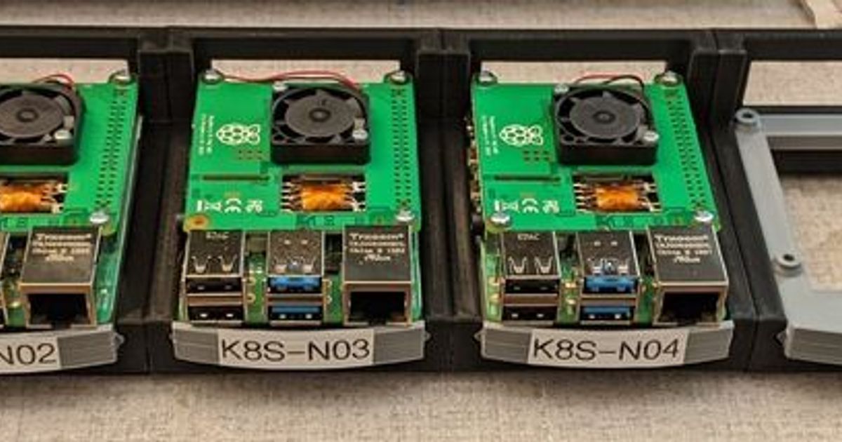 Raspberry Pi 1U Rack Mount and OLED tray (Remix) por revnull ...