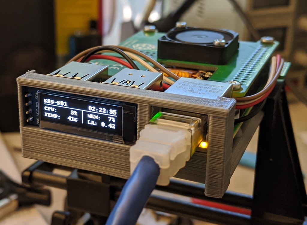 Raspberry Pi 1U Rack Mount and OLED tray (Remix) por revnull ...
