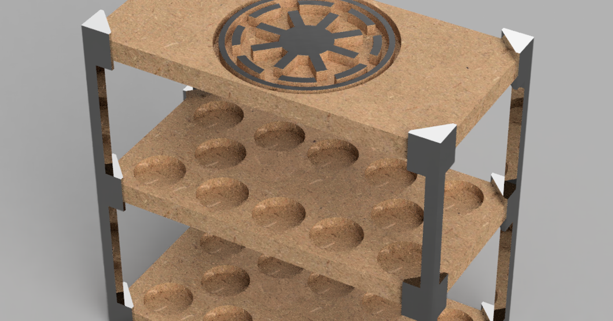 Star Wars Legion Mini storage rack by cwwid | Download free STL model ...