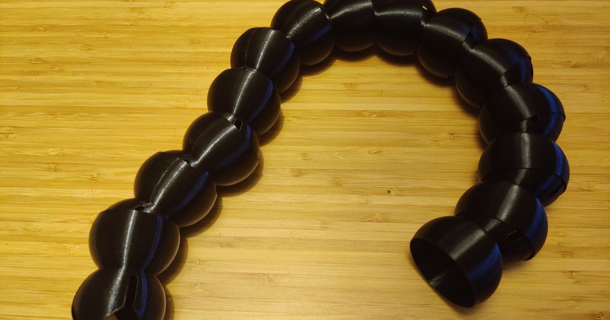 Flexible Cable Chain by Earthworm_Jon | Download free STL model ...