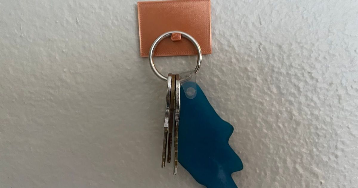 Minimalist Key Hanger by WhatsYourSettings | Download free STL model ...