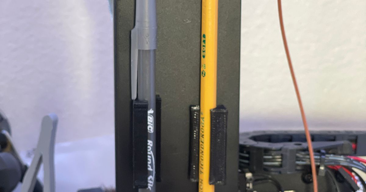 Secure Pen & Pencil Holder Mount Anywhere by Bowieinc | Download free ...