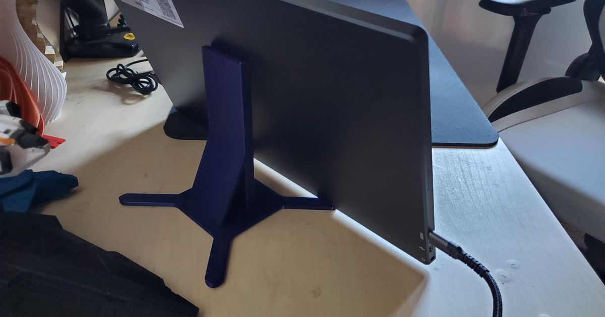 Small monitor stand for portable monitor by Rogueingtin | Download free ...