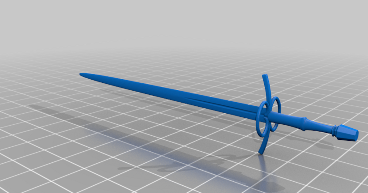 Classic fifteenth century longsword by Horror- | Download free STL ...