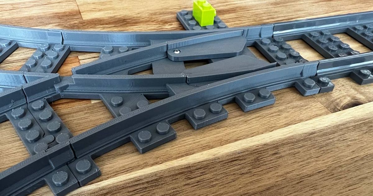 Lego compatible WYE switch R40 (standard curve) old version by lev ...