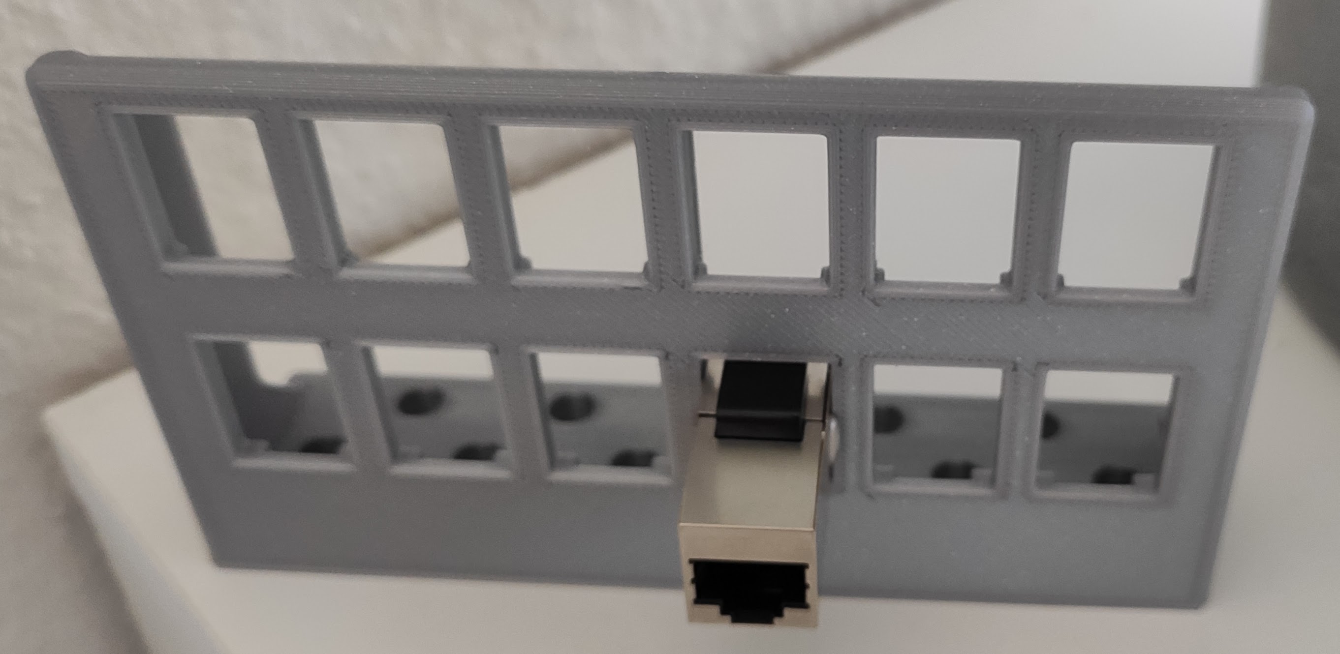 Blank patch panel holder for 12 LAN network cable connectors by Janoe ...