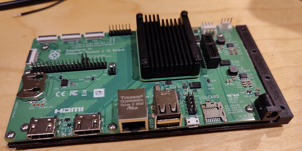 Raspberry Pi compute module 4 IO board backplate by Jos | Download free ...