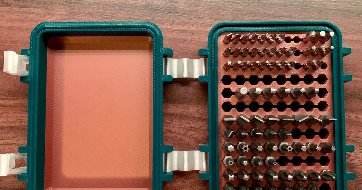 108 Hex bit holder (72 hex bits + 36 precision hex bits) by Hesed ...