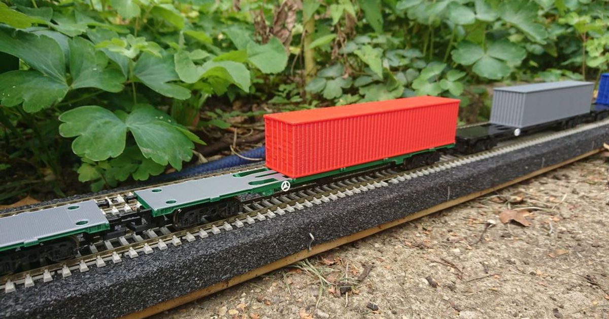 OO Gauge Intermodal FSA/FTA ISO Container Wagon by MrBunsy | Download ...