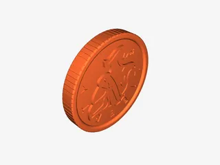 Scrooge McDuck's Lucky Number One Dime by James Cox | Download free STL ...