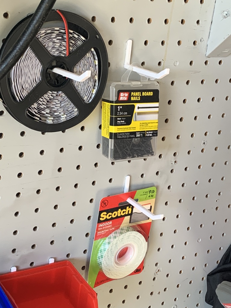 Peg Hooks (for pegboards) by icybaker | Download free STL model | Printables.com