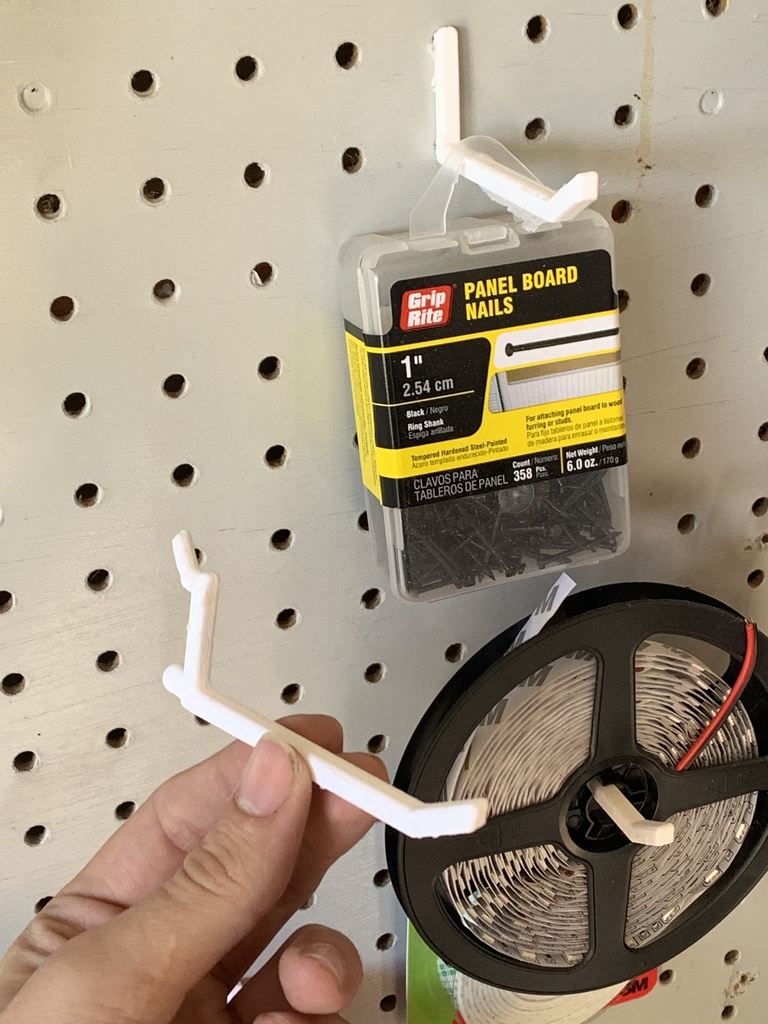 Peg Hooks (for pegboards) by icybaker | Download free STL model | Printables.com