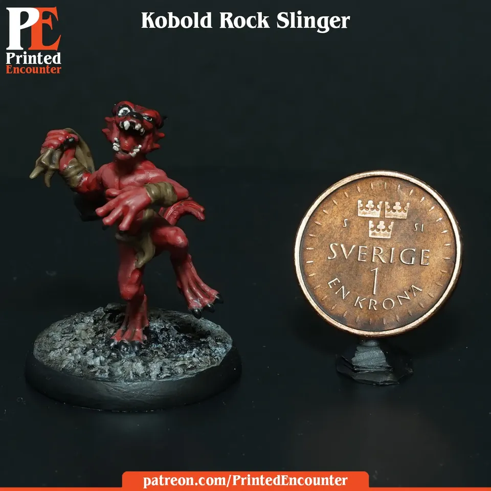 Kobold Rock Slinger by Printed Encounter | Download free STL model ...