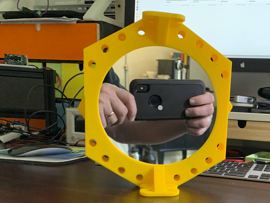 Mirror mount for a 160mm mirror on an 8020 series 10 beam by ...
