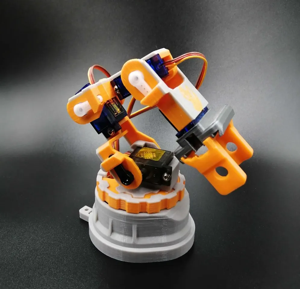 Mini Robot Arm by rayjizza | Download free STL model | Printables.com