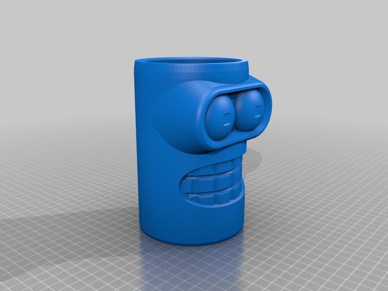 Bender Head - Planter Pot / Organizer by Atom's Lab | Download free STL ...