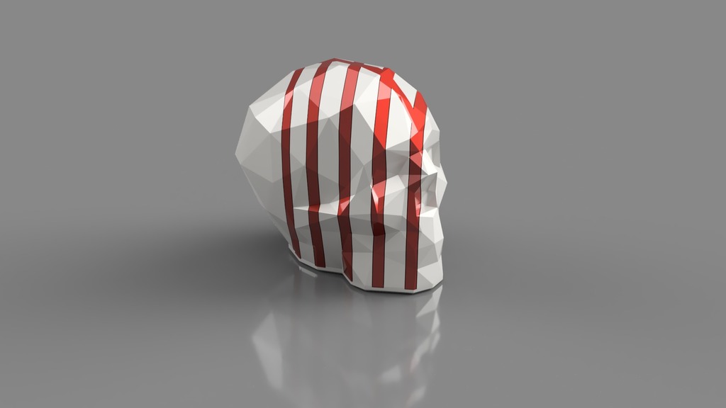 Interlocking Low Poly Skulls by Atom's Lab | Download free STL model ...