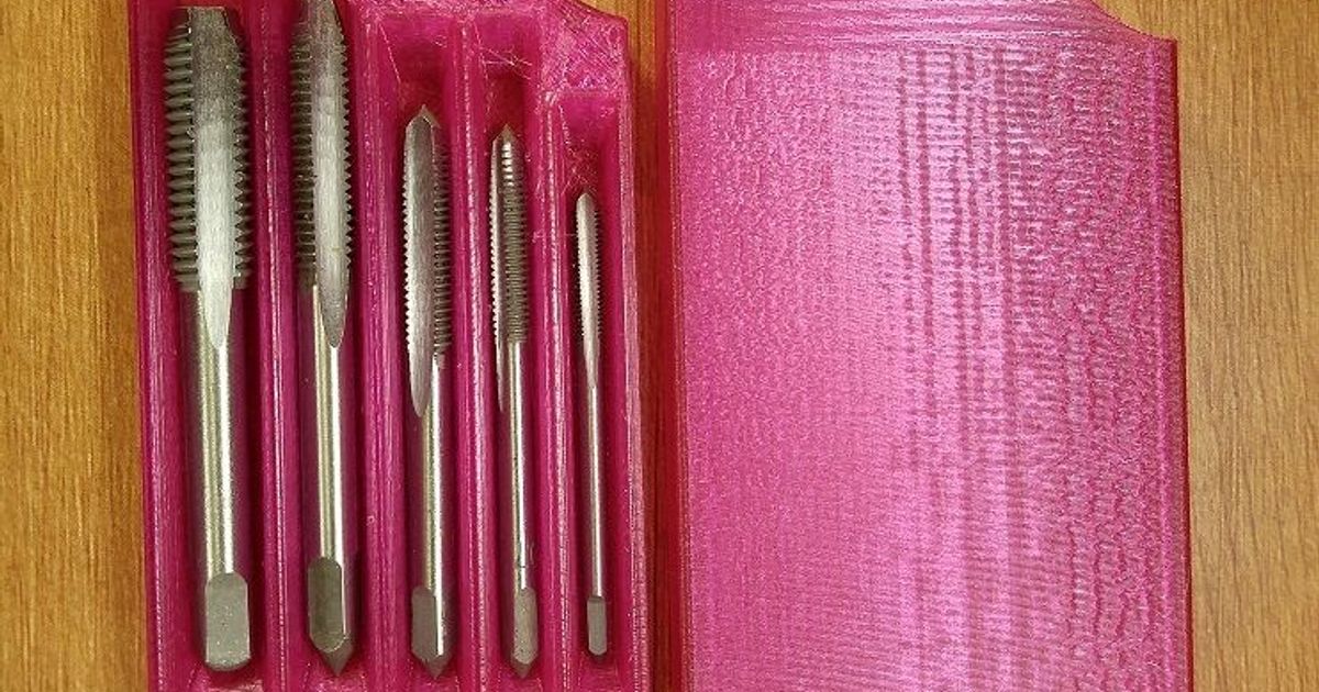 Sliding Tap/Drillbit Case by Atom's Lab | Download free STL model ...