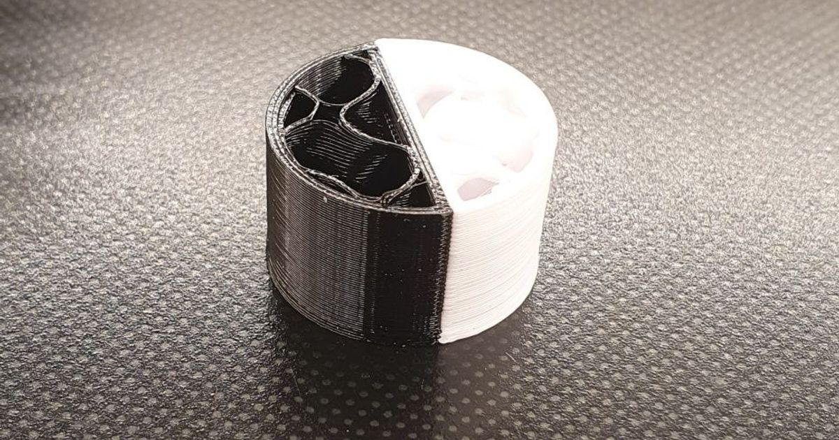 Dual Color Calibration Cylinder by Janne | Download free STL model ...