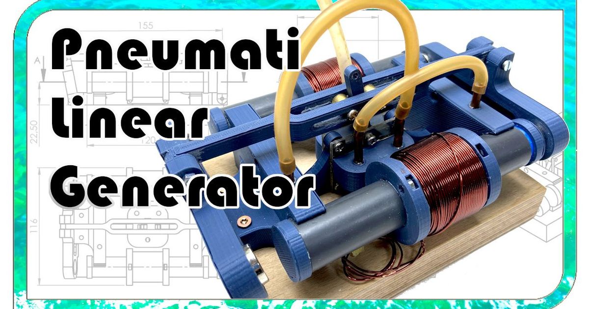 Pneumatic Linear Generator by Fraens | Download free STL model ...