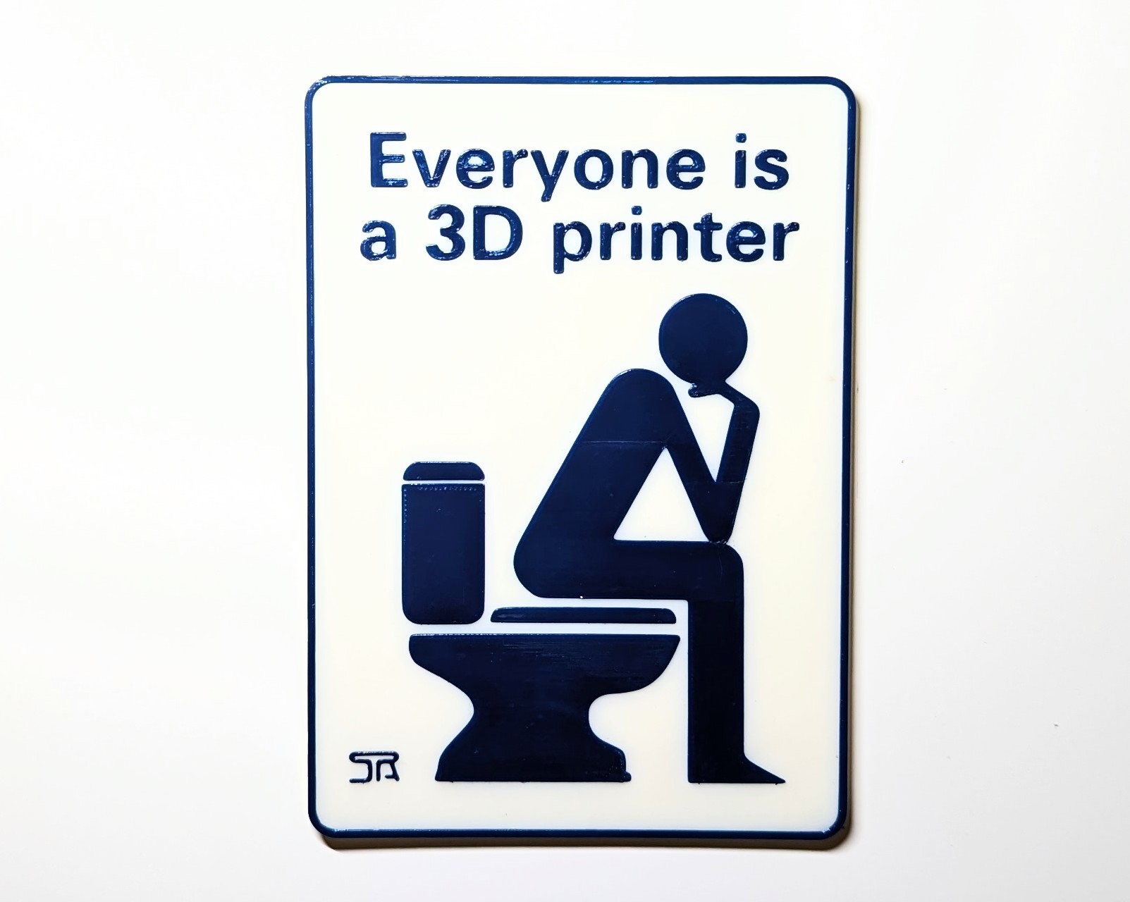 Toilet Sign 3D Printer by Strankler | Download free STL model ...