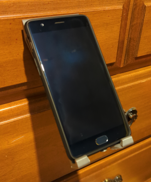 Cupboard door/drawer knob phone holder by Luke | Download free STL ...