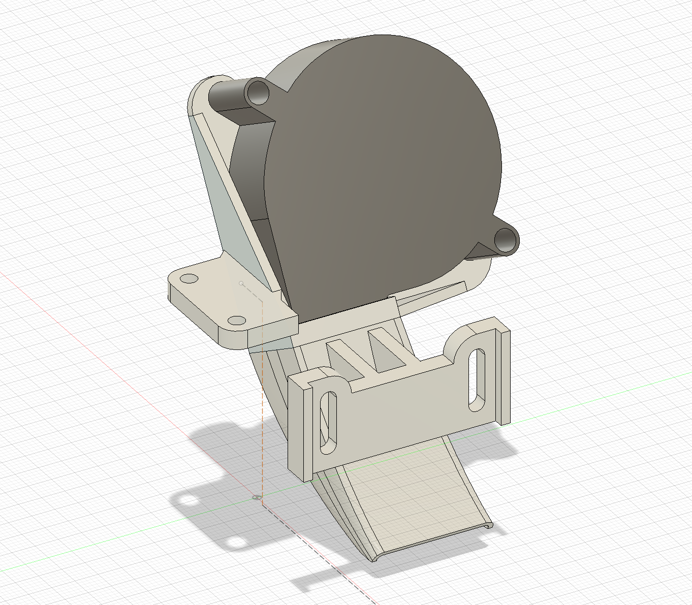 NFSunrise fan mount for Volcano extruder, 3DTouch, inductive probe by ...