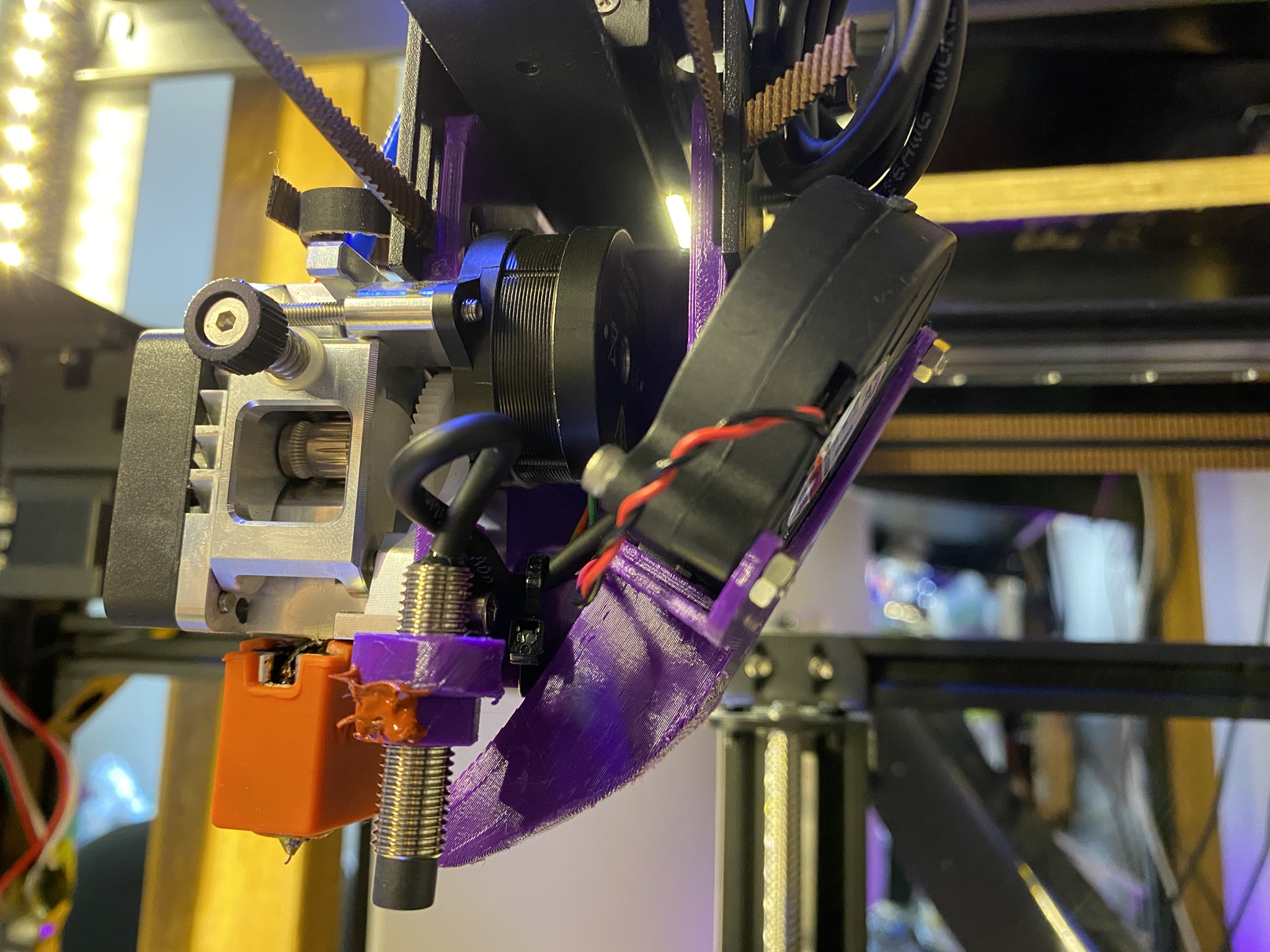 NFSunrise fan mount for Volcano extruder, 3DTouch, inductive probe by ...