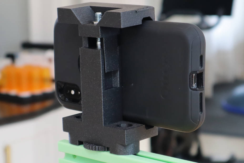iPhone in a case mount for an 8020 series 10 extrusion by ...